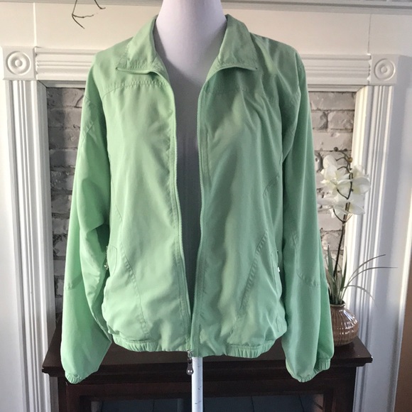 Koret | Jackets & Coats | Koret Sport Green Zipper Jacket Windbreaker ...